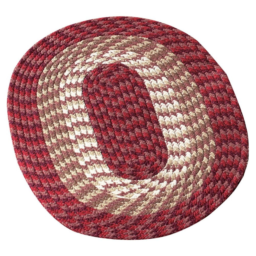 "Collections Etc Home Alpine Braided Accent Rug, 3-Tone, Any Room ...