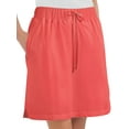 Collections Etc Women's Drawstring Cotton Knit Pull-On Skort with ...