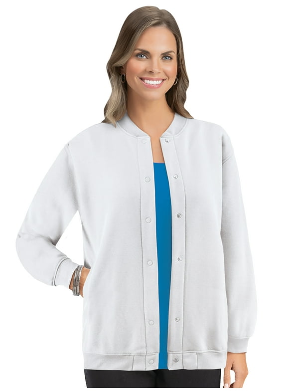 Womens Snap Front Fleece