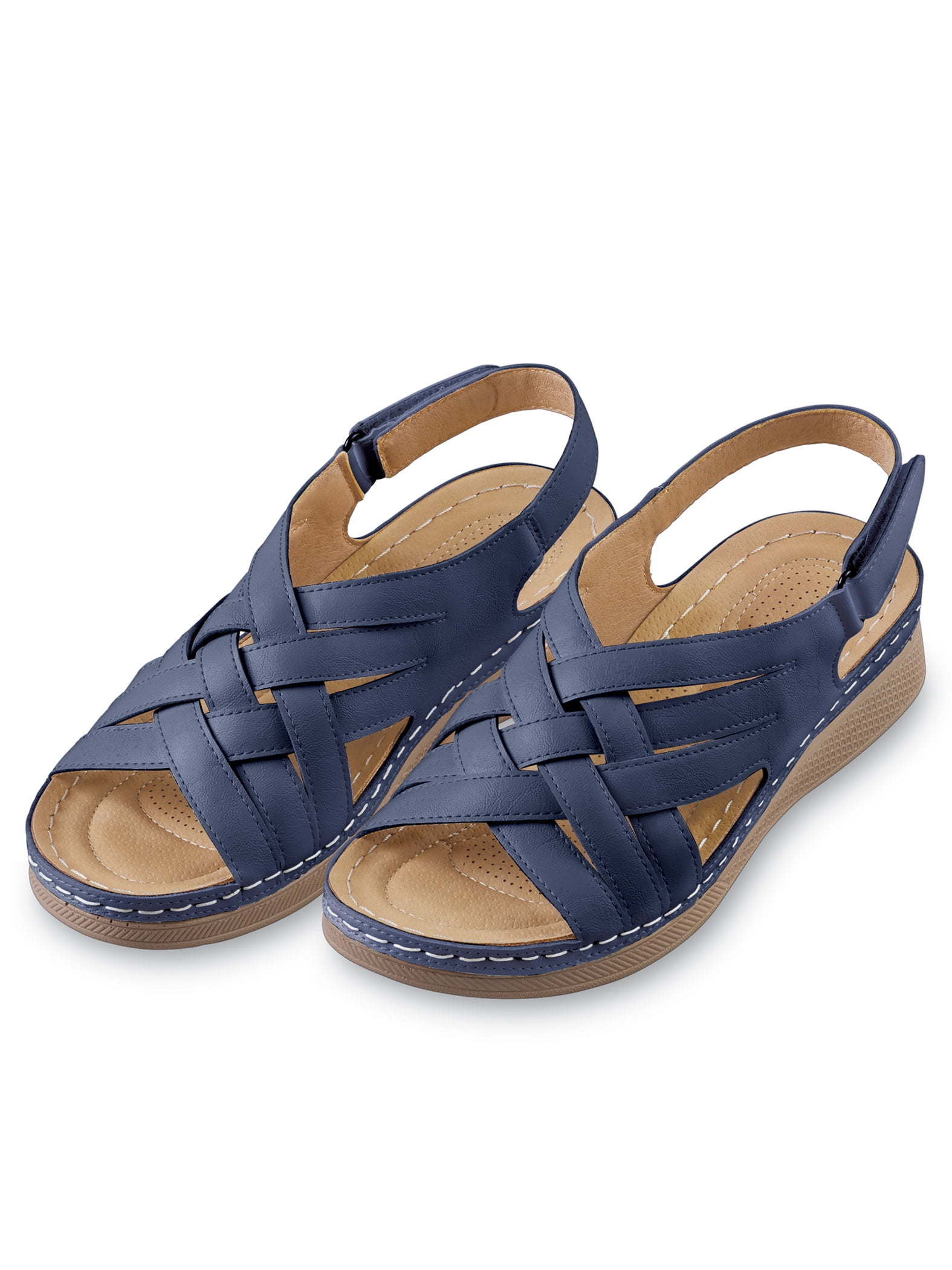 Collections Etc Women's Lightweight Cross-Over Comfort Adjustable ...