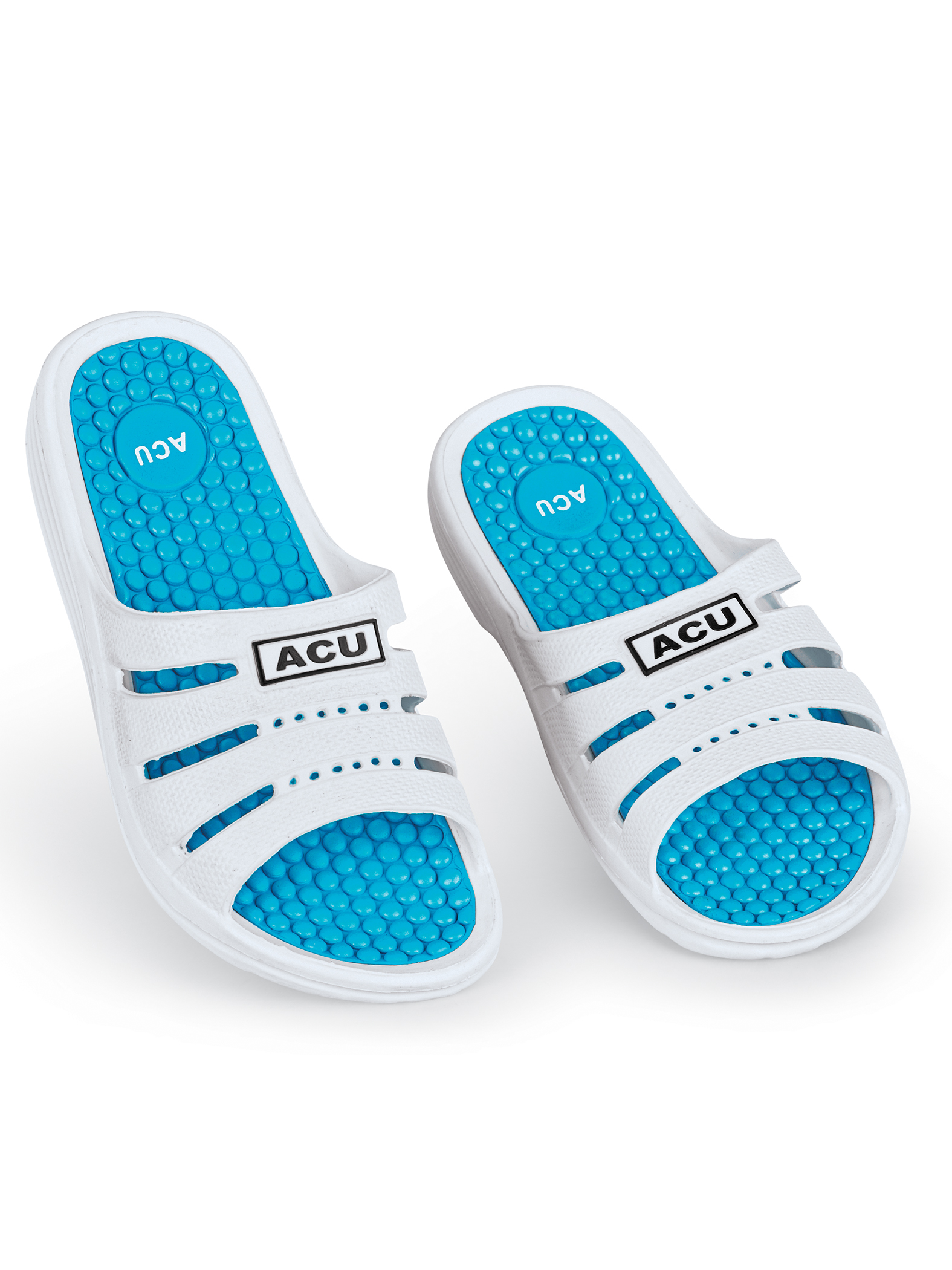 Deluxe Comfort Womens Slip-On Acupressure Reflexology Sandals, Size 8-9 ...