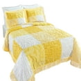Collections Etc Yellow Patchwork Textured Chenille Bedspread - Walmart.com