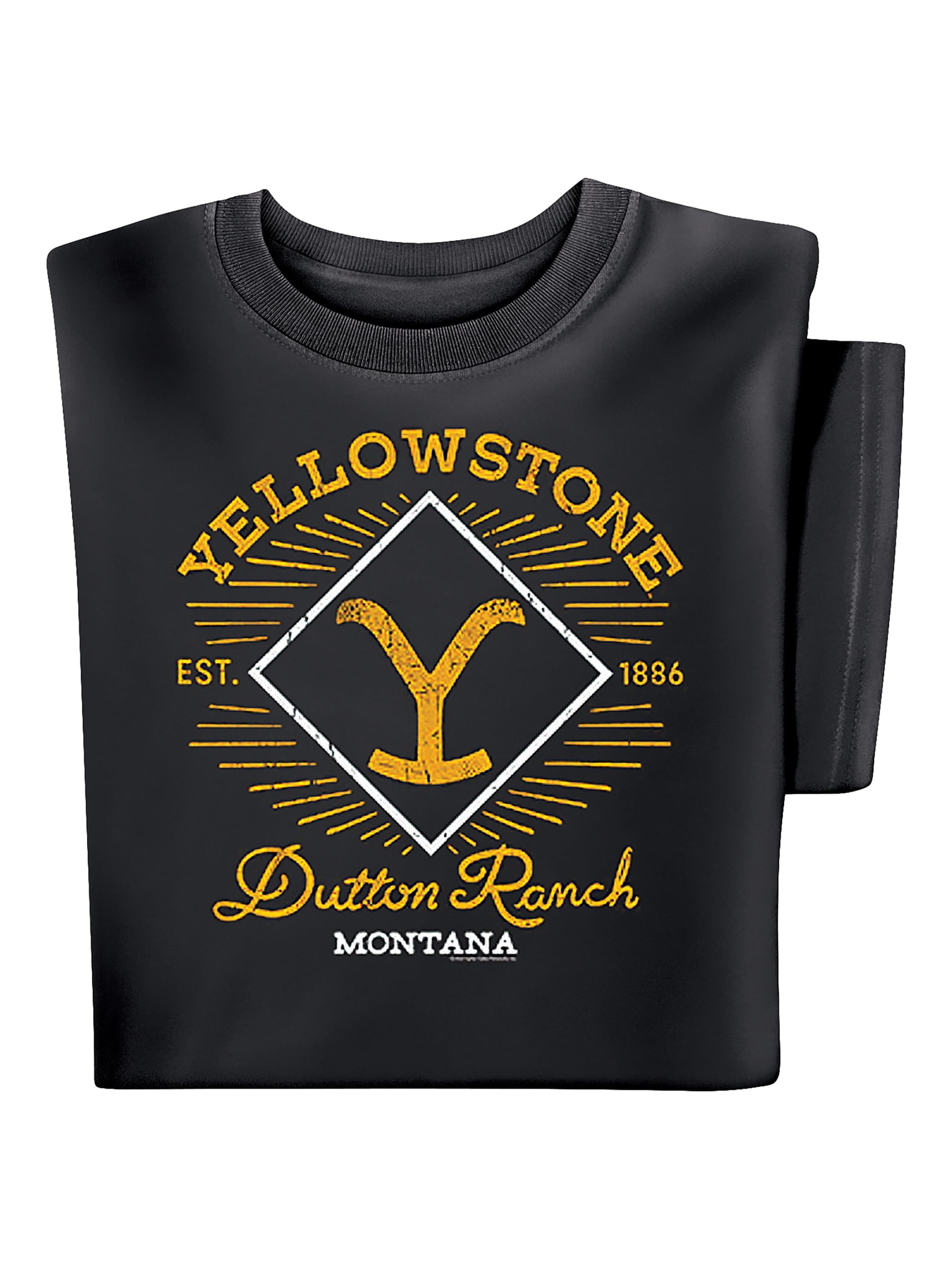 Collections Etc Yellowstone Dutton Ranch Logo Short Sleeve Tee ...