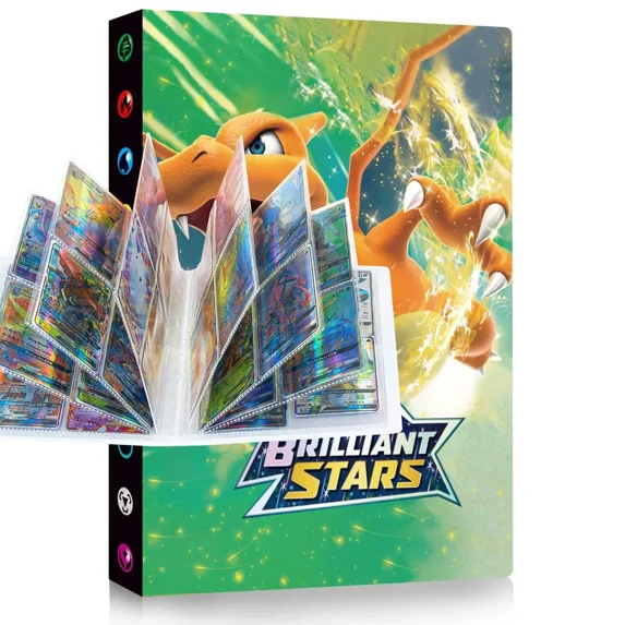 Collector Card Binder Album, 4-Pocket Trading Card Holder with 30 Pages ...