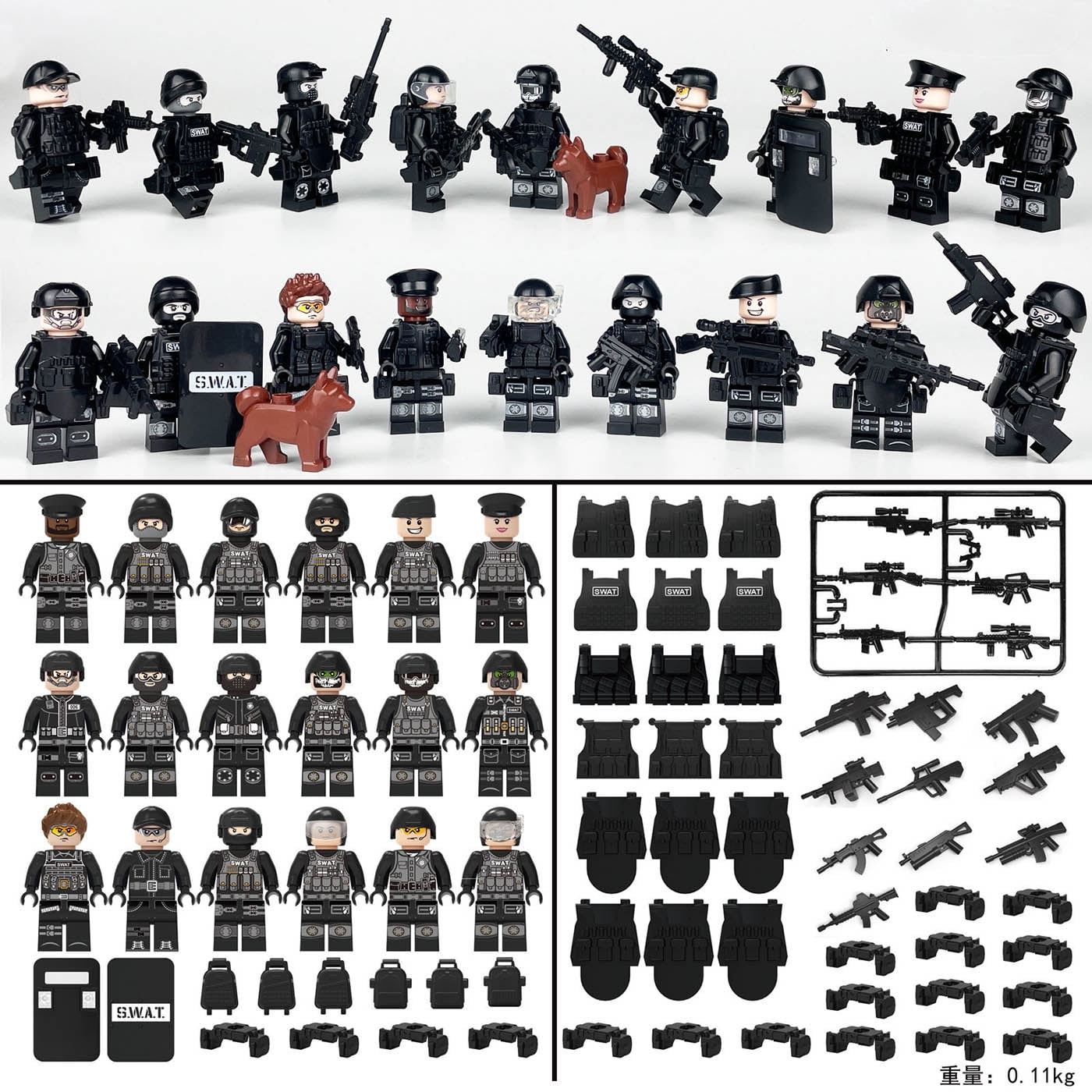 Collector Series Mini Figure Set Military Toy Building Blocks - Walmart.com