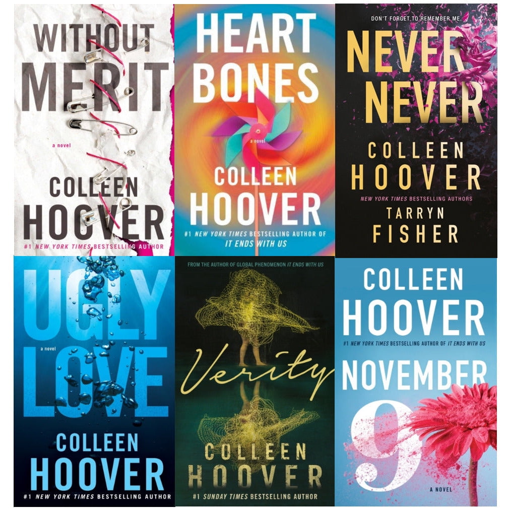 Colleen Hoover Collection 6 Books Set (Never Never, Heart Bone, Without ...