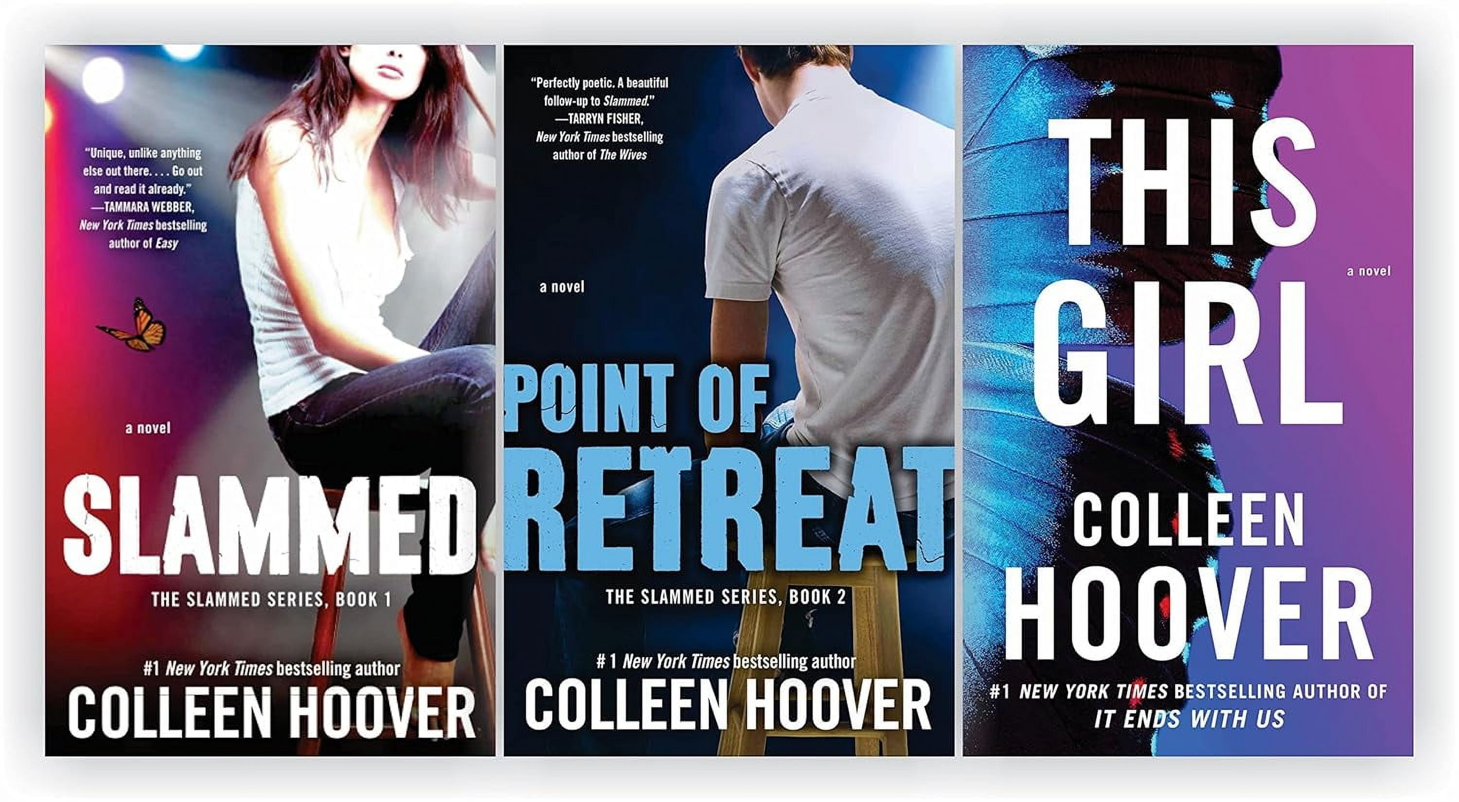 Colleen Hoover Slammed Series 3 Books Collection Set (Slammed, Point of ...