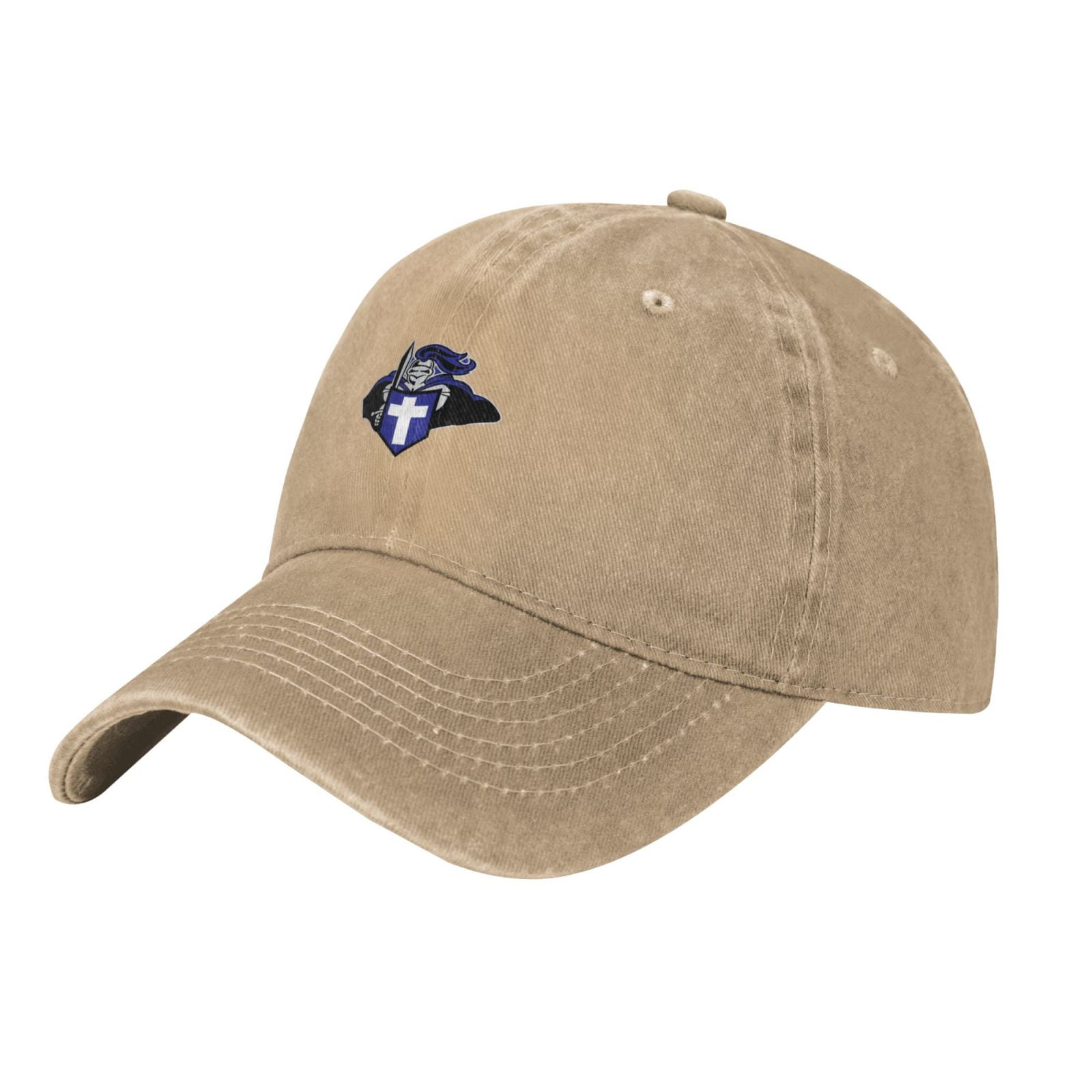 College A Of The Holy Cross Logo Adult Adjustable Classic Washed ...