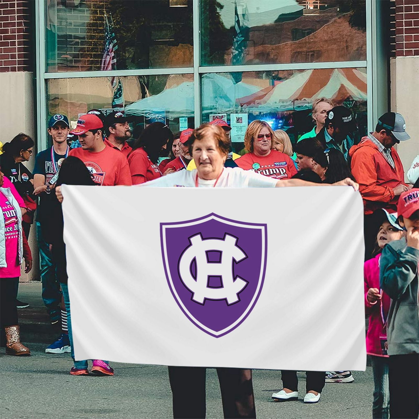 College A Of The Holy Cross Logo Flag 3x5 Ft Holiday Banner Garden Yard ...