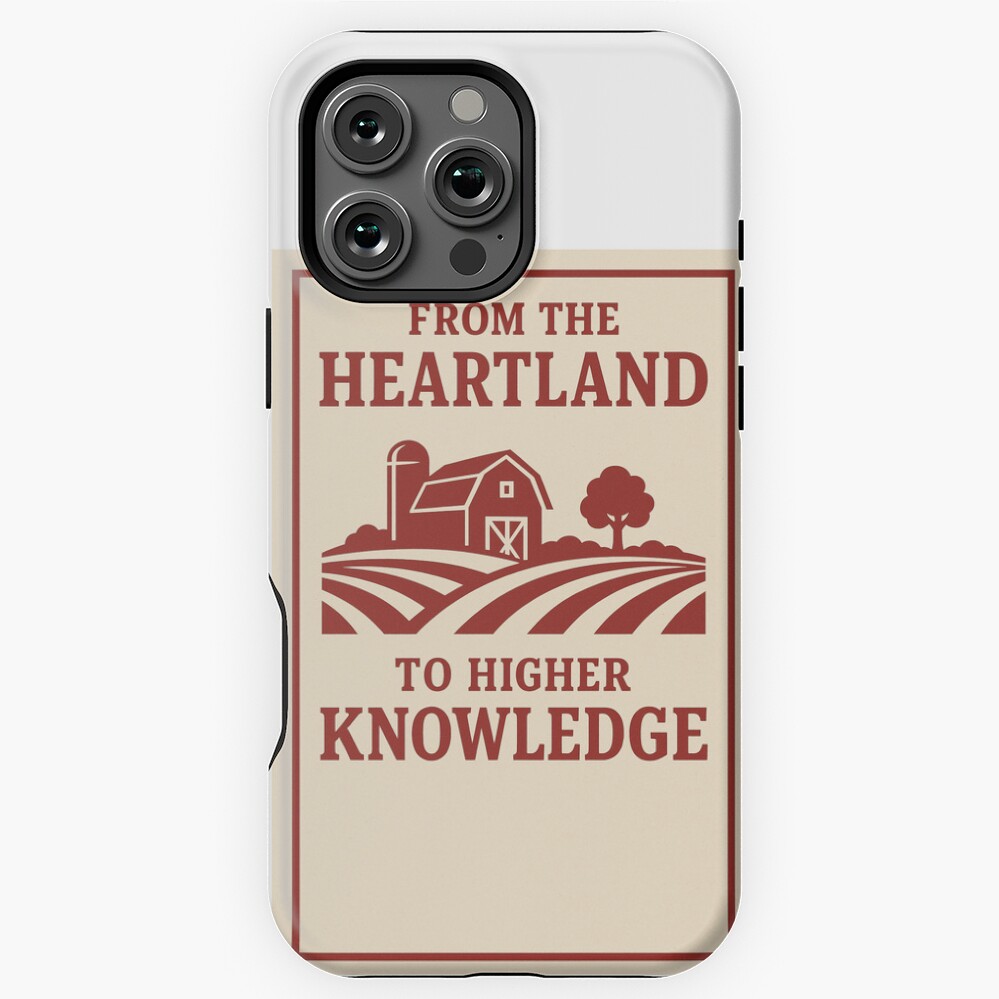 College Art Print Heartland to Higher Knowledge Phone Case for iPhone ...