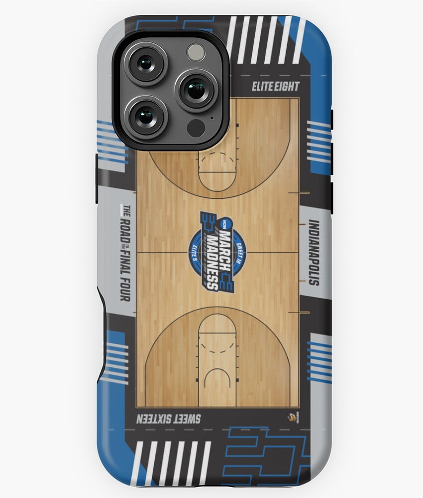 College Basketball Court Sports Fan Phone Case for iPhone 16 15 14 13 ...