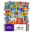 College Care Package Snack Box - 42 Count - Snack Packs for Boys Girls ...