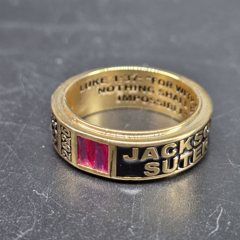 College Class Band Personalized School College Signet Band, College ...