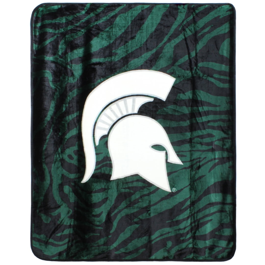 College Covers Everything Comfy Michigan State Spartans Soft Raschel ...