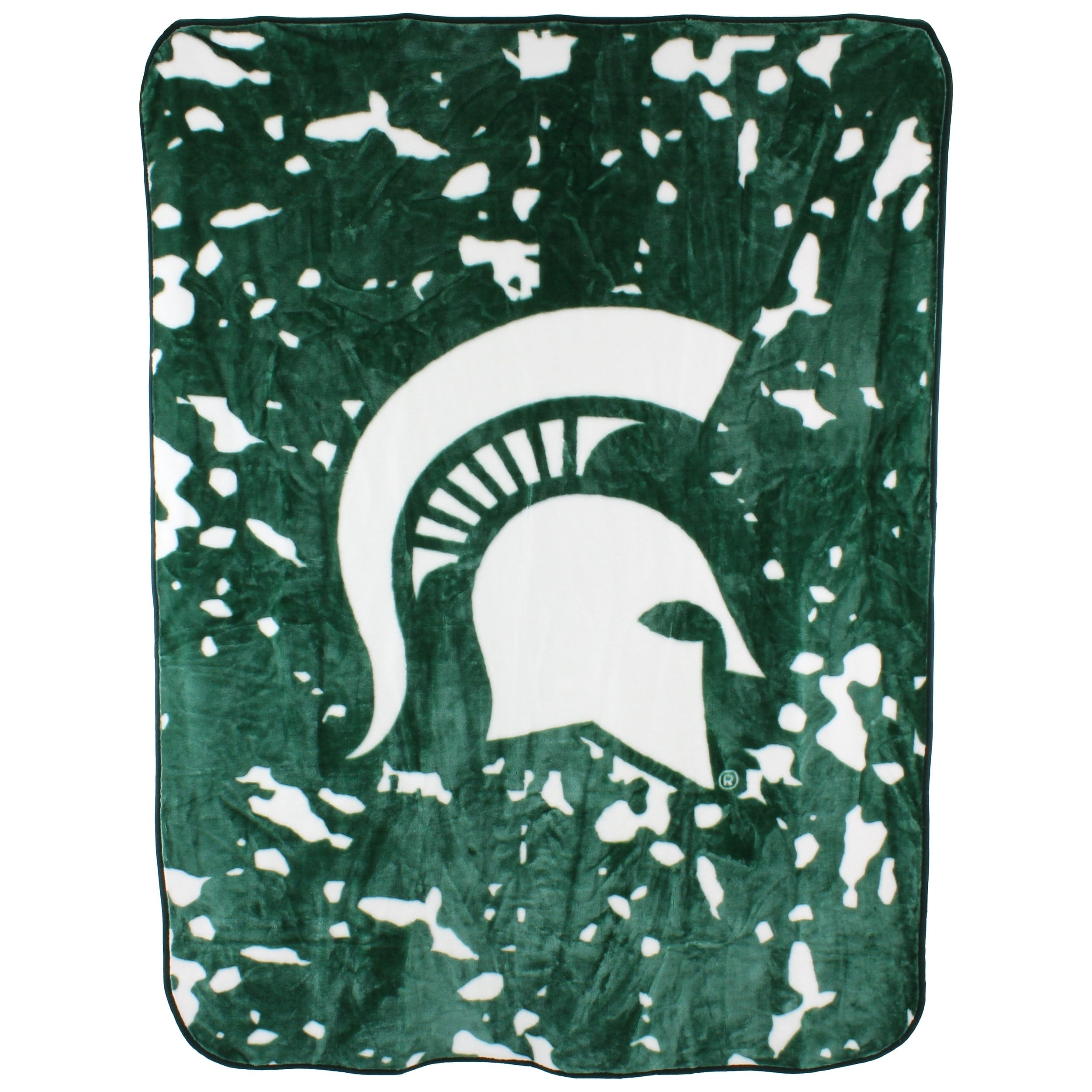 College Covers Michigan State Spartans Raschel Polyester Throw Blanket ...