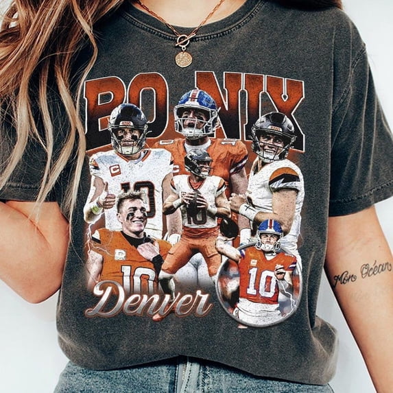 College Denver Football Inspired Graphic Tee with Bootleg Vintage Style ...