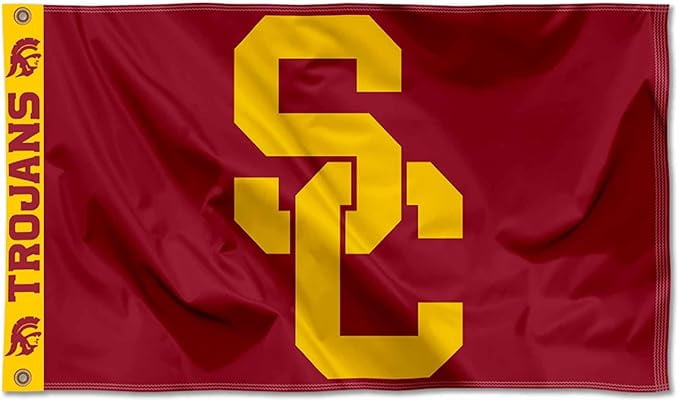 College Flags & Banners Co. USC Trojans Printed Header 3x5 Foot Banner ...
