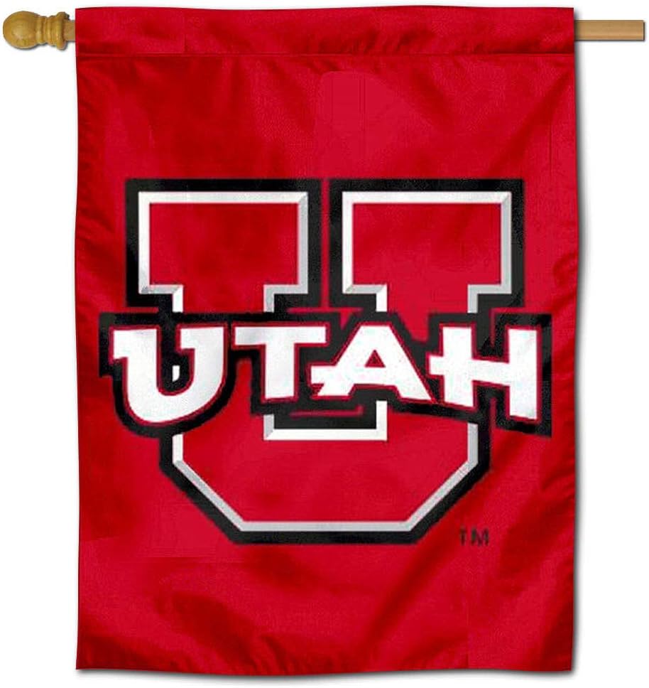 College Flags & Banners Co. Utah New Logo Double Sided House Flag ...