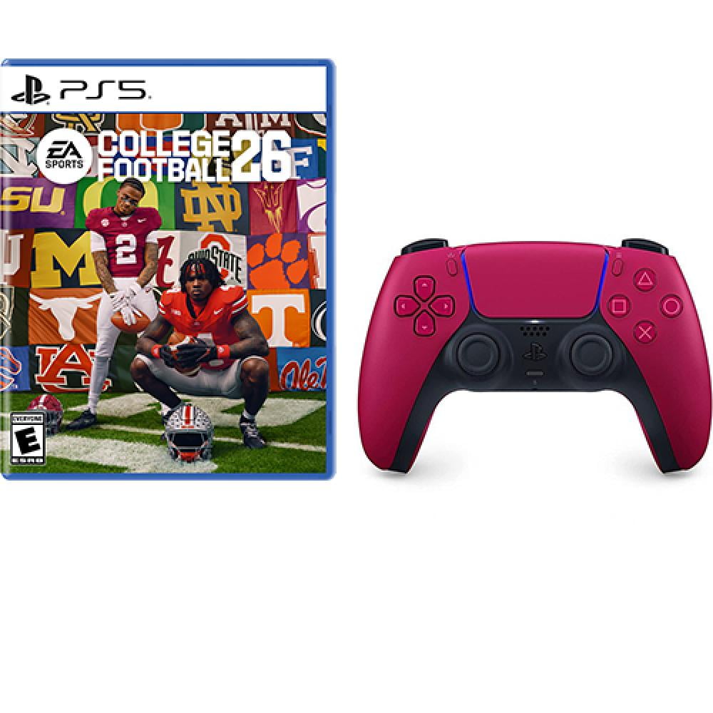 College Football 26 Standard Edition PlayStation 5 + PlayStation 5 DualSense Wireless Controller ...