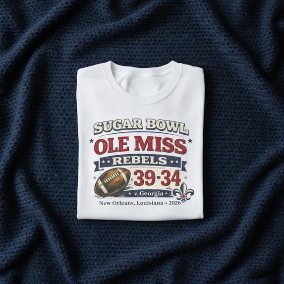 College Football Championship Game Day Sugar 2026 Bowl Graphic Tee, Ole ...