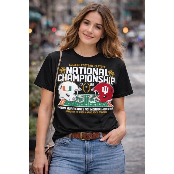 College Football Championship Helmet Shirt | Big Game 2026 Fan Tee, Red ...