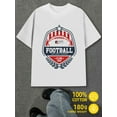 College Football Club for men white 180G 100% Cotton Everyday and ...