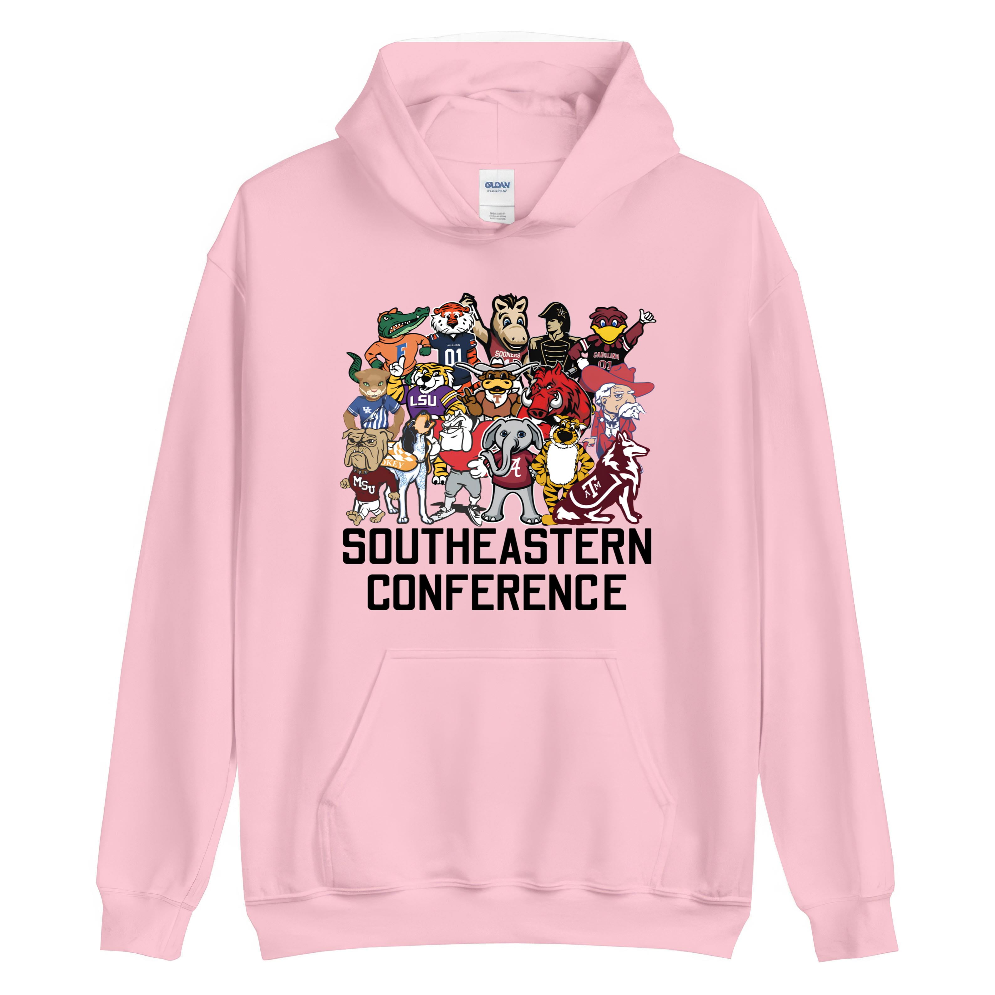 College Football Conference Shirt, Southeastern Team Mascots Tee ...