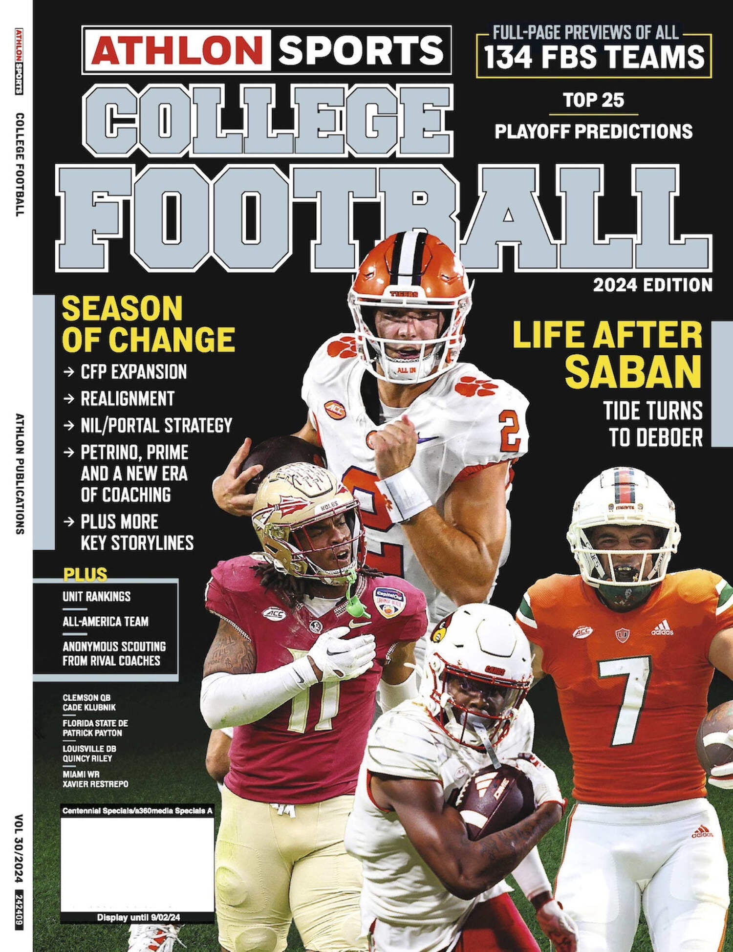 College Football Preview - Athlon Sports: 134 FBS Teams Previews, Life ...