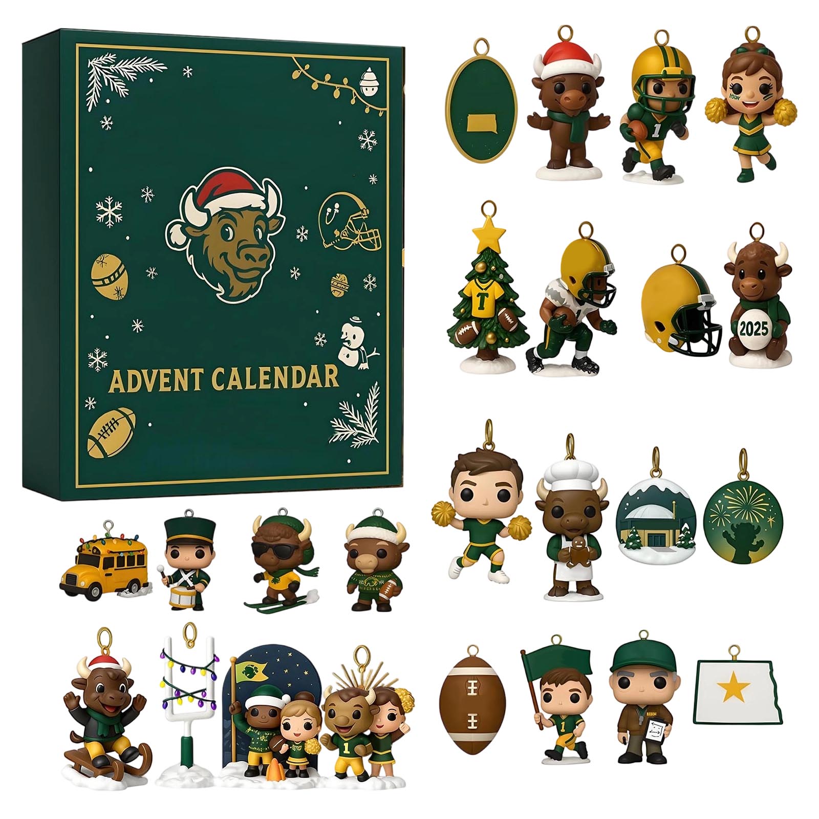 College Football Team Advent Calendar 2025, 24 Days Christmas Countdown ...