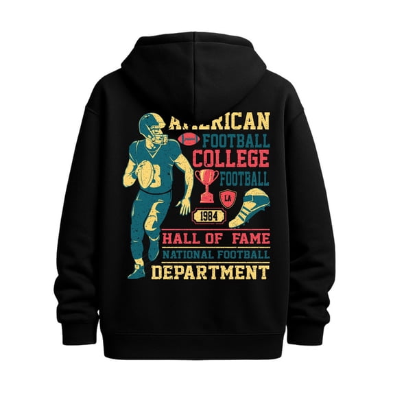 College Football hoodies mens hoodies black Warm, suitable for casual ...