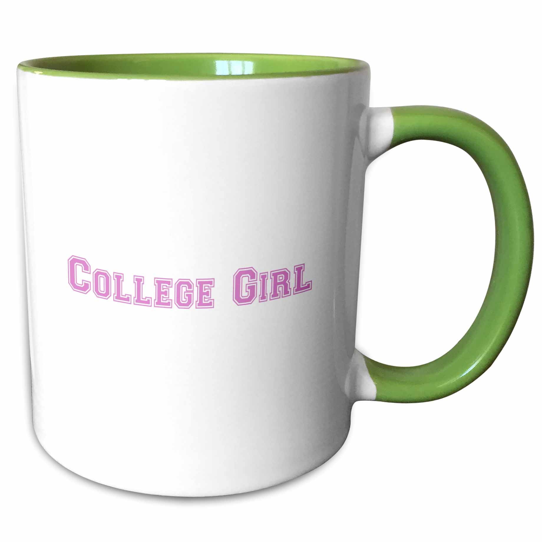 3drose, College Girl Text in Pink - Girly Retro Preppy Font ...