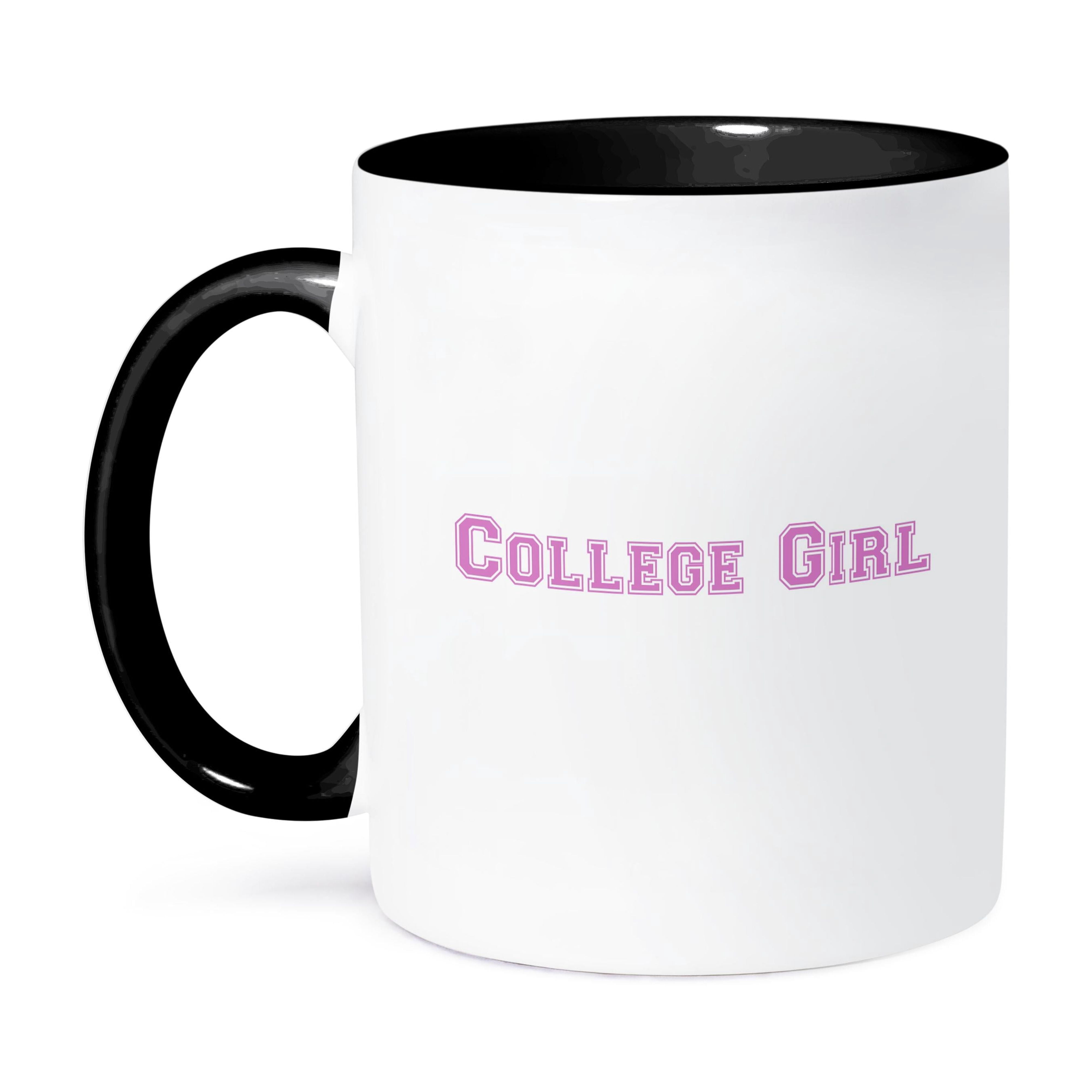 3dRose, College Girl text in pink - girly retro preppy font ...