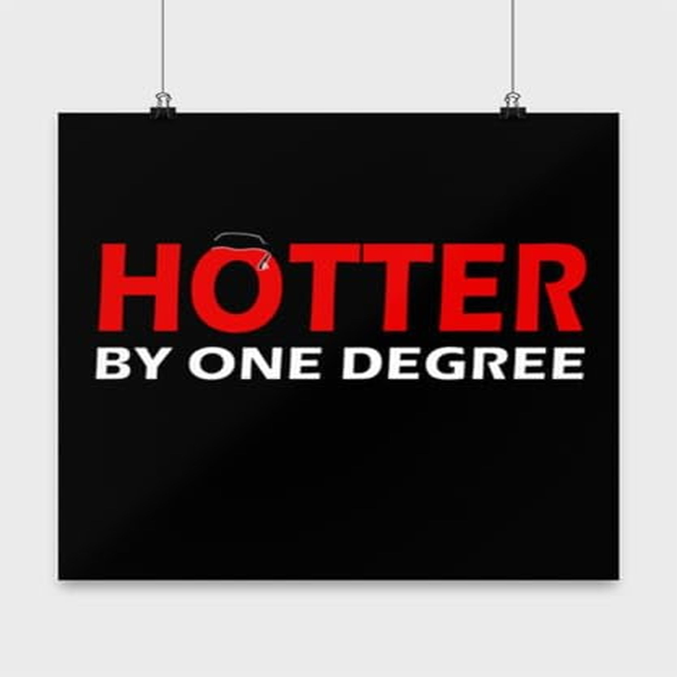 College Grad Poster, Hotter By One Degree, Graduation Wall Art Gift ...