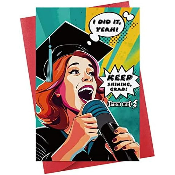 College Graduation Cards for Her - I Did It 2025 Funny Congratulations ...