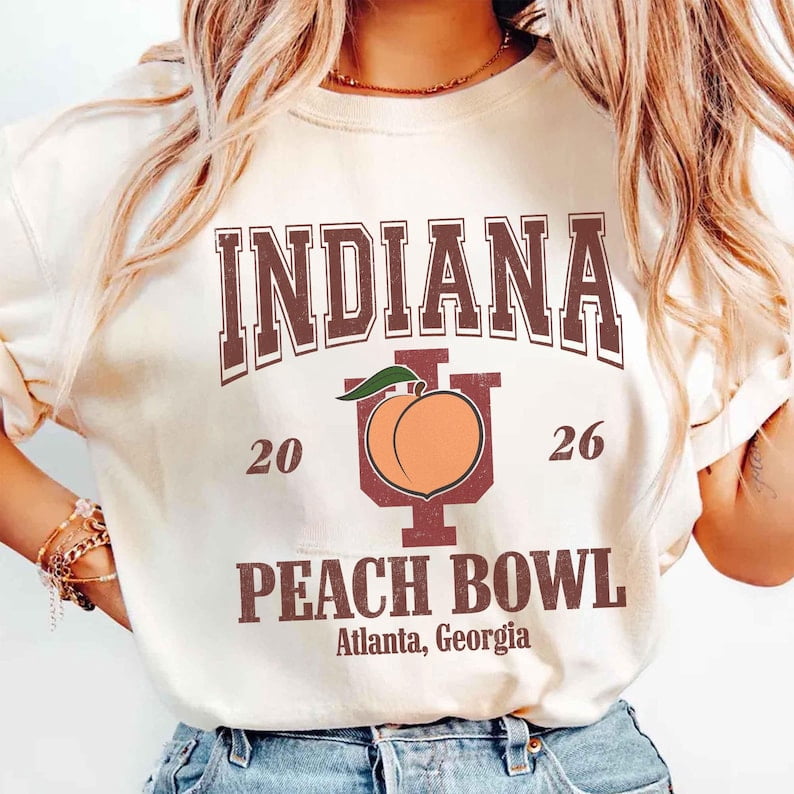 College Indiana Football Game Day Graphic T-Shirt Vintage Fan Apparel ...