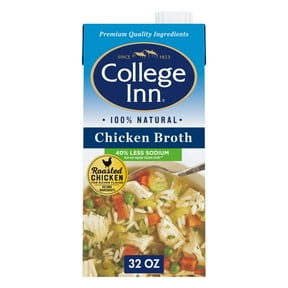 Great Value Chicken Broth, 48 oz Shelf-Stable Family Size, Versatile ...