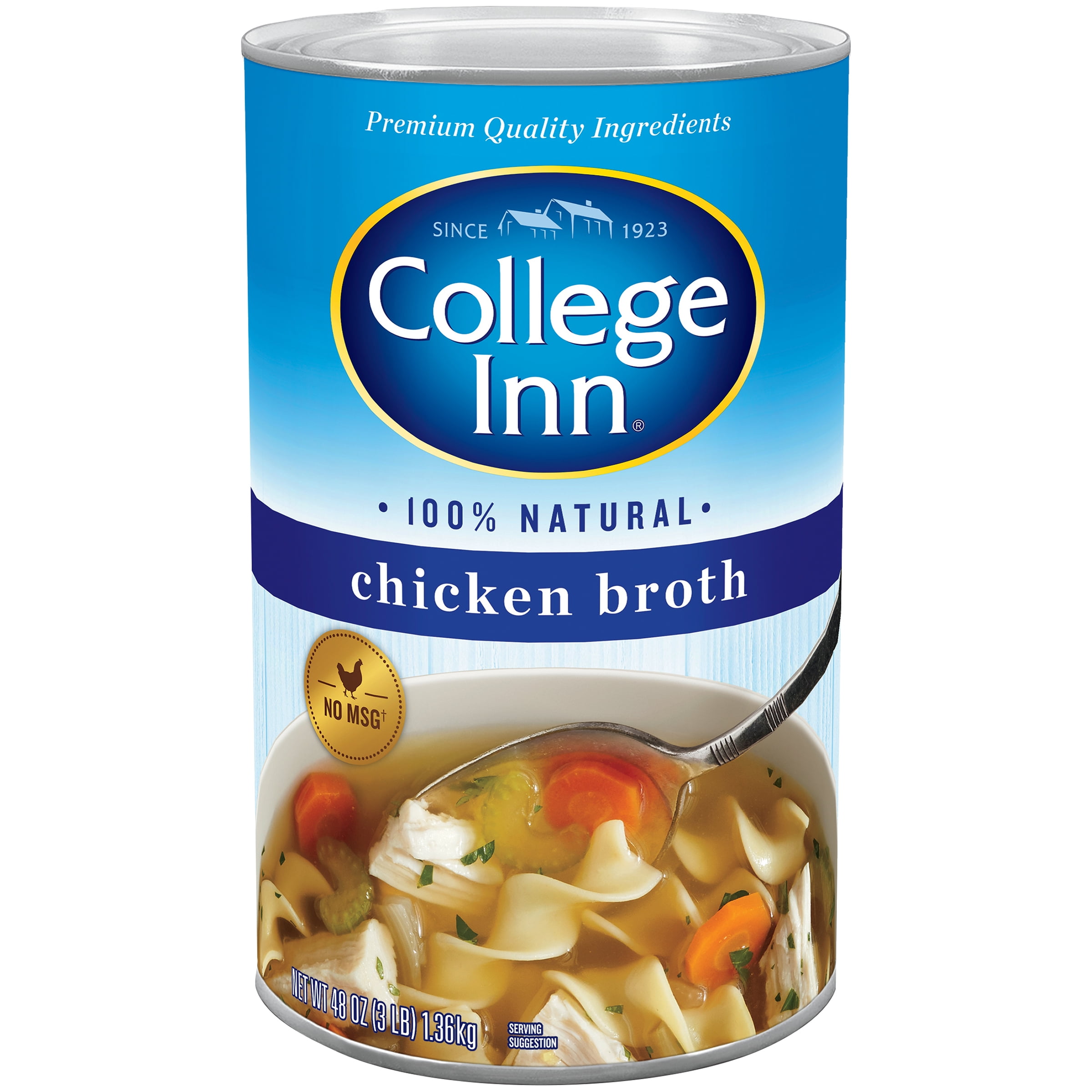 College Inn 99% Fat Free Chicken Broth, 48 oz Can, Ready to Serve ...