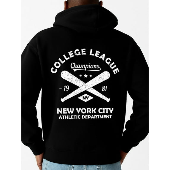 College League Hoodie graphic hoodies mens sweatshirts black Perfect ...