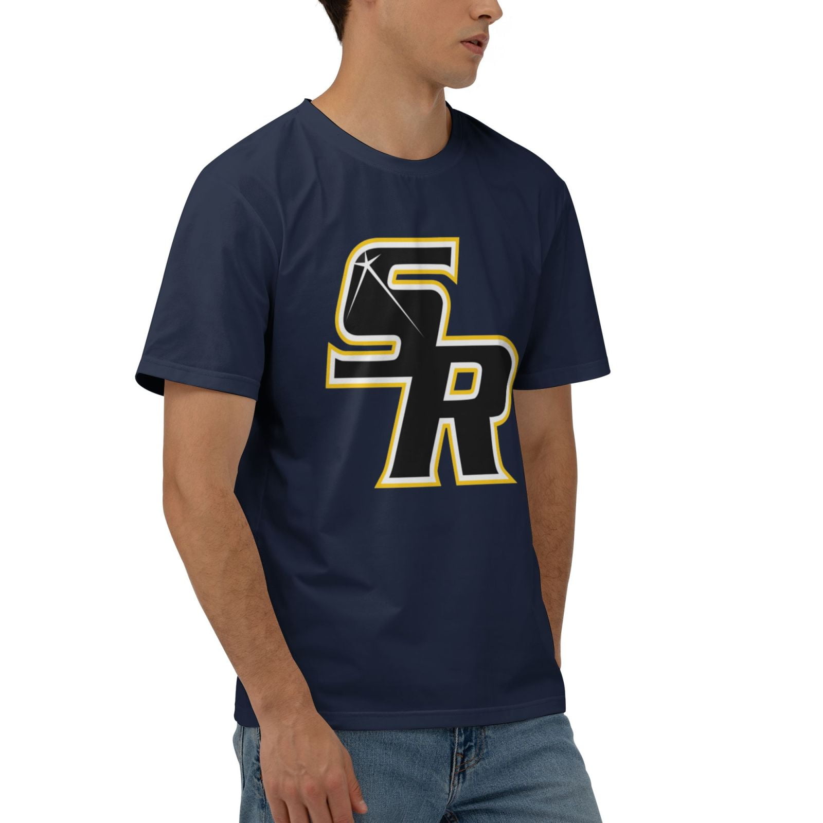 College Of Saint Rose Logo Men'S 170g Combed Cotton Short Sleeve T ...