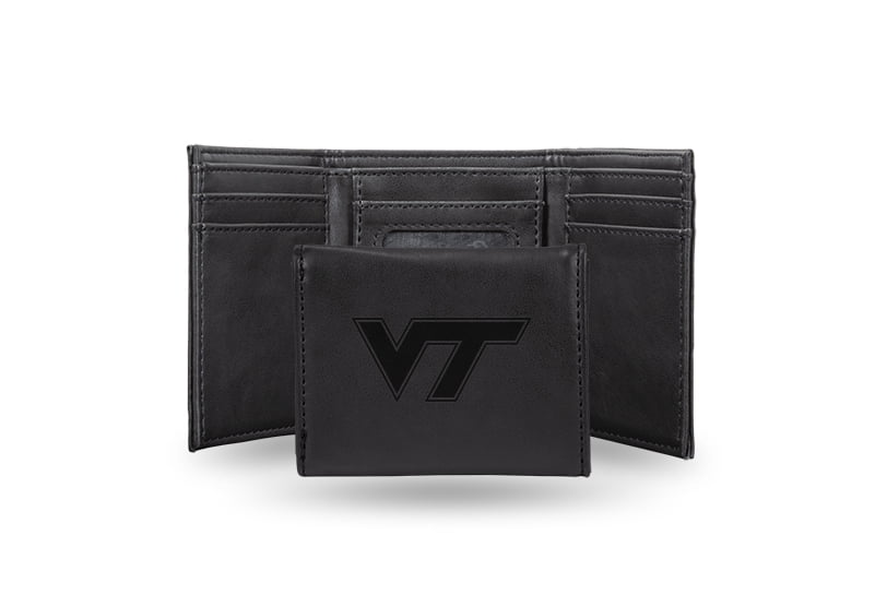 College Rico Industries Virginia Tech Black Laser Engraved Trifold ...