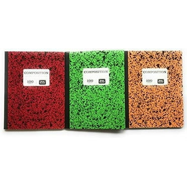 Marble Composition Book, Picture Story Ruled, Pack of 6 - Walmart.com