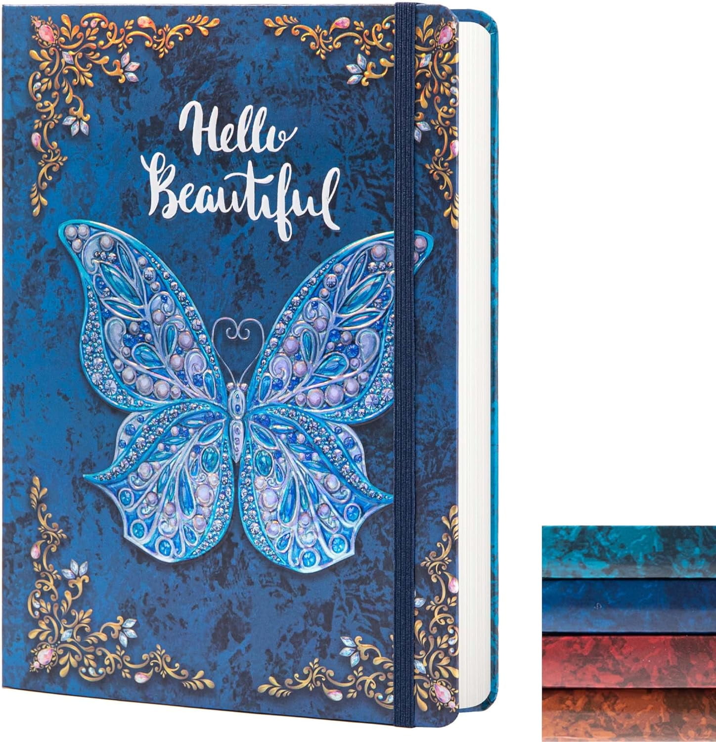 College Ruled Journal for Writing-B5 3D Butterfly Embossed Hardcover ...