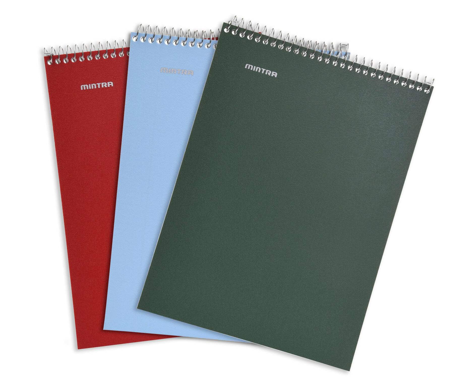 Top Bound Office Spiral Notebook - Arctic Ice/Chili Oil/Green Olive ...
