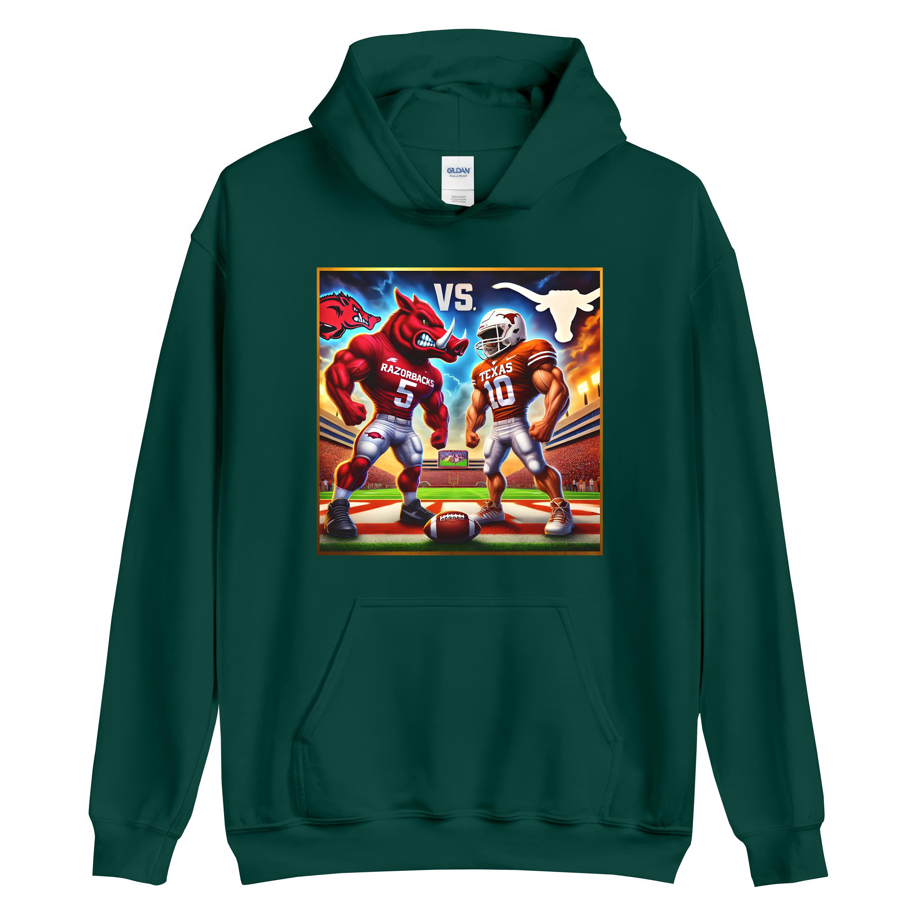 College Sports Graphic Tee - Mascot Rivalry Design - Walmart.com