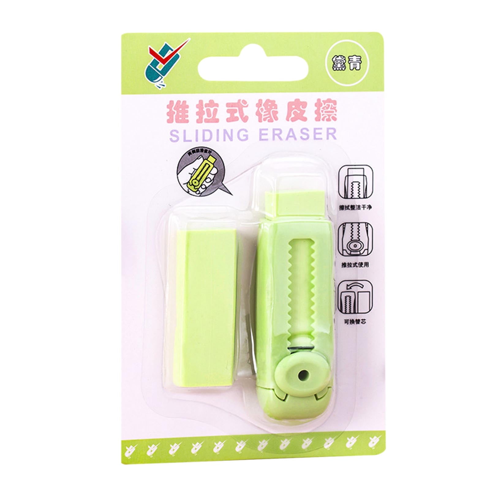 College Supplies under $1 Pencil Erasers Push The Eraser Roller Eraser ...