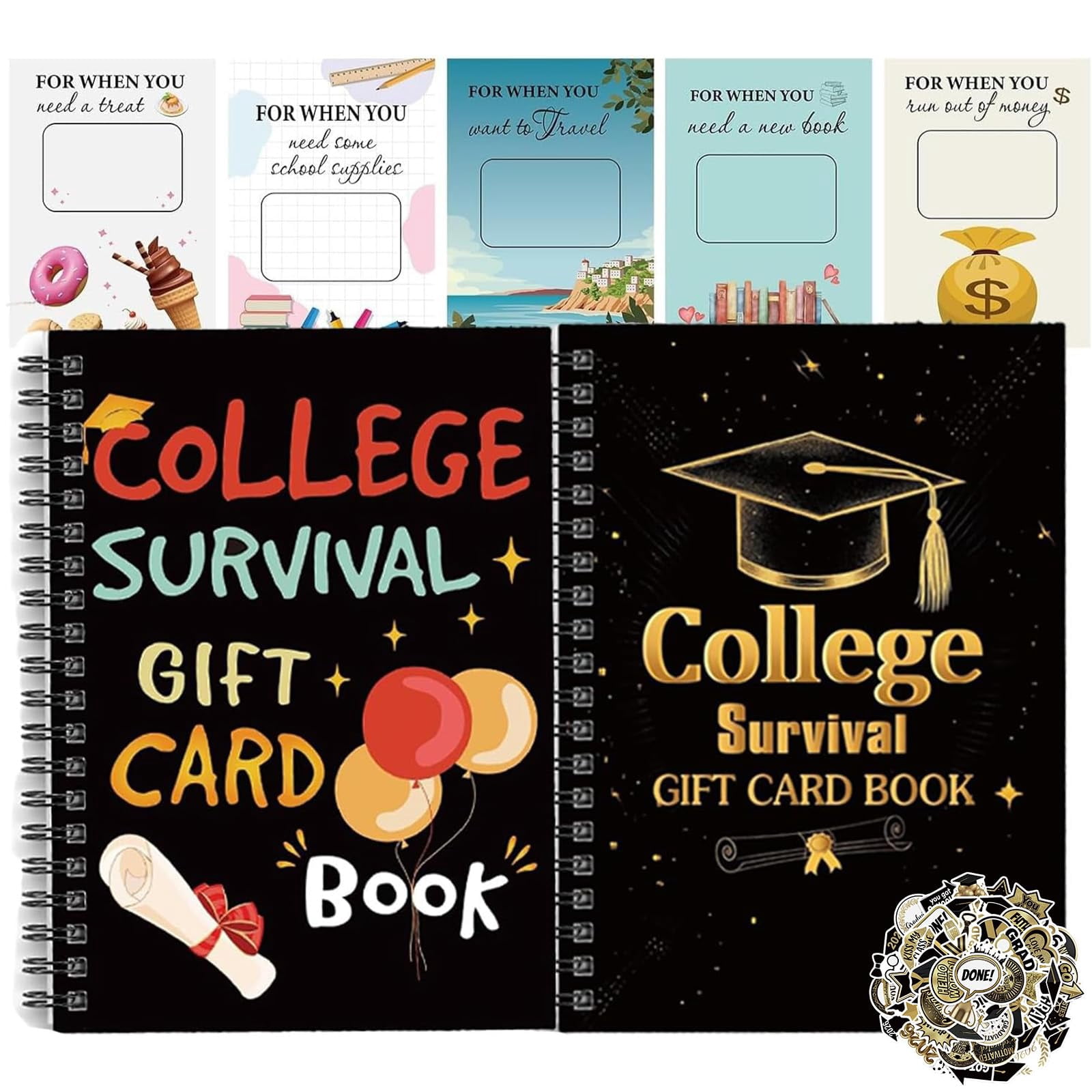 College Survival Gift Card Book for Graduates, Graduation Gift Card ...