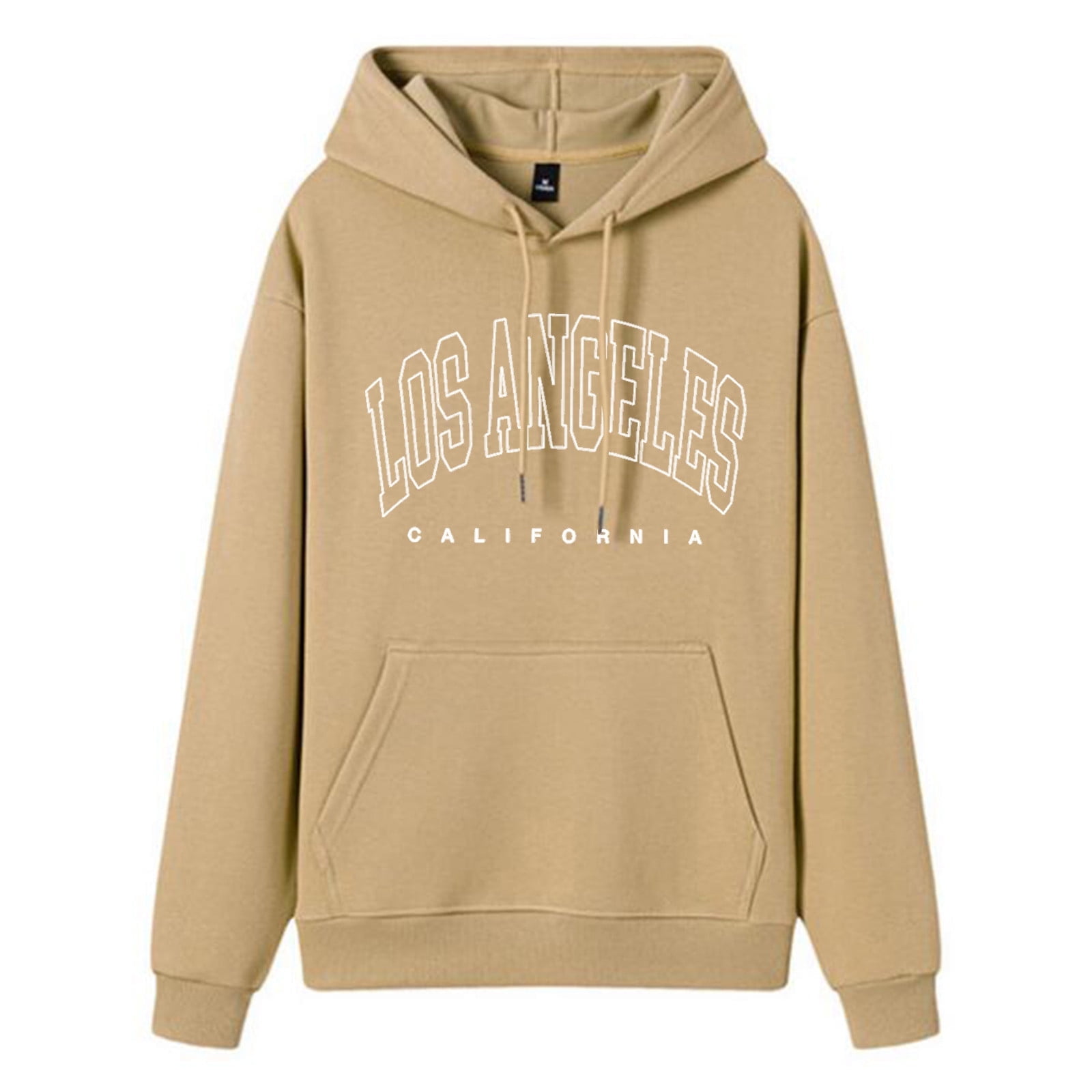 College Sweatshirts Women Casual Letter Print Graphic Drawstring ...