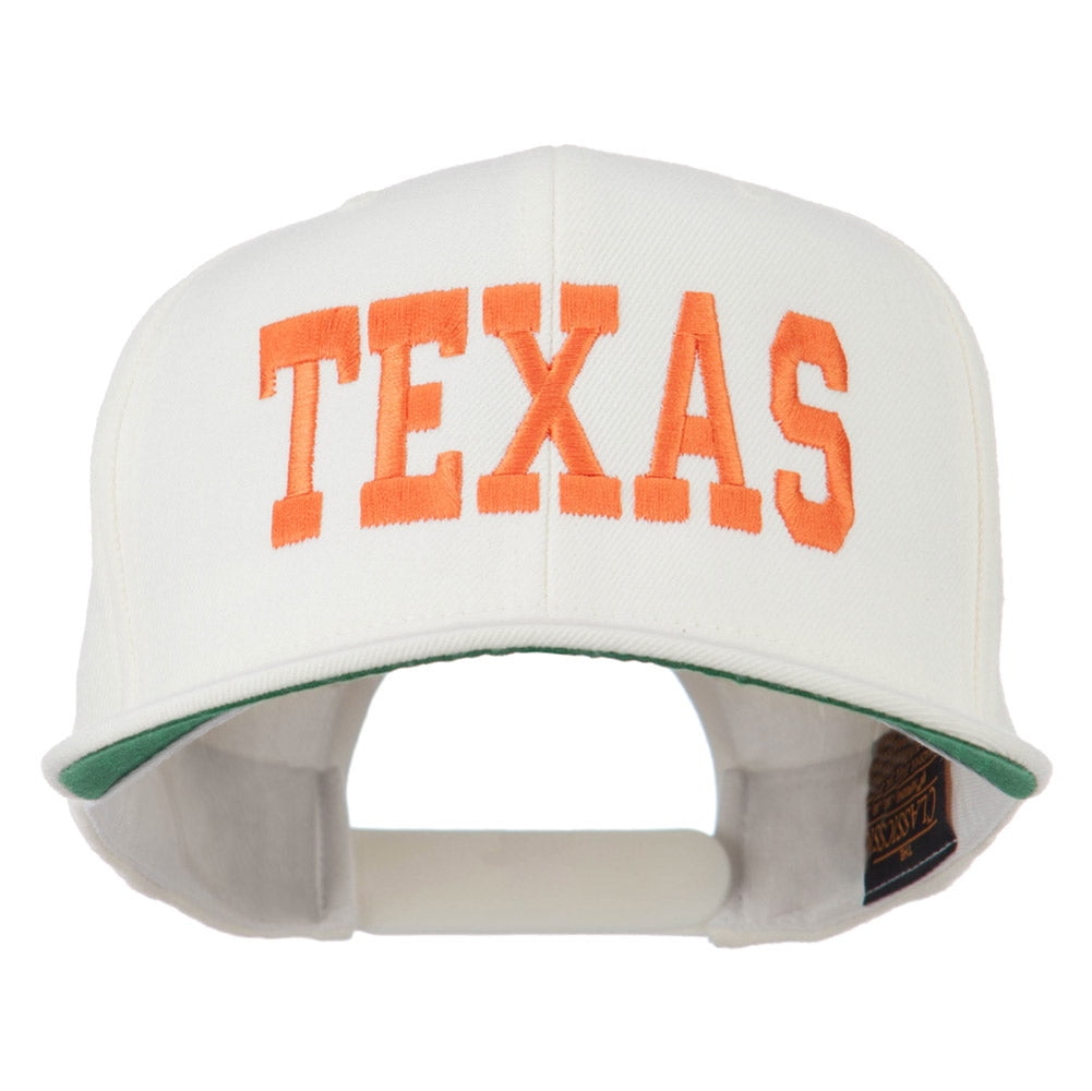 College Texas Embroidered Snapback Cap - Natural OSFM - Walmart.com