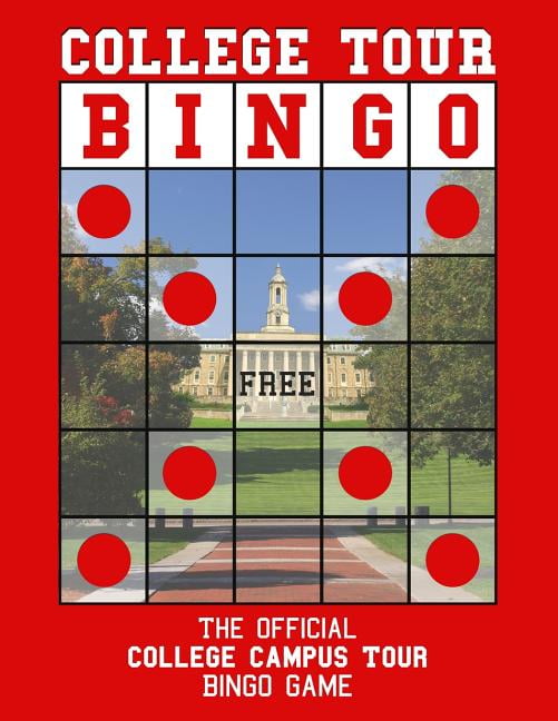 College Tour Bingo: The Official College Campus Tour Bingo Game ...