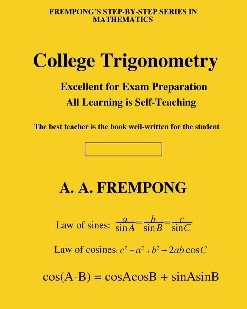 College Trigonometry, (Paperback) - Walmart.com